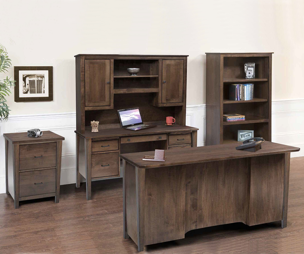 Woodland Shaker Executive Desk - dutchboyfurniture.net
